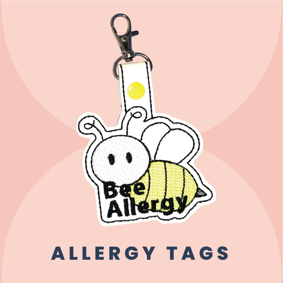 Allergy Tags | Allergy Awareness Keychains Custom | Medical Bag Tags ...